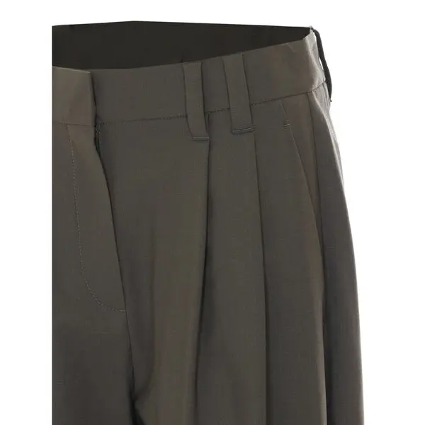 Brunello Cucinelli Tropical Luxury Wool Pants