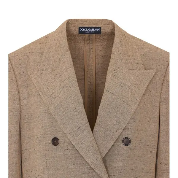 Dolce & Gabbana Sicily Double-breasted Blazer Tweed Effect
