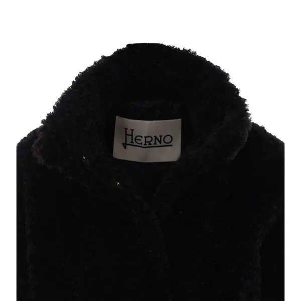 Herno Short Jacket Touch Fur Curly Effect