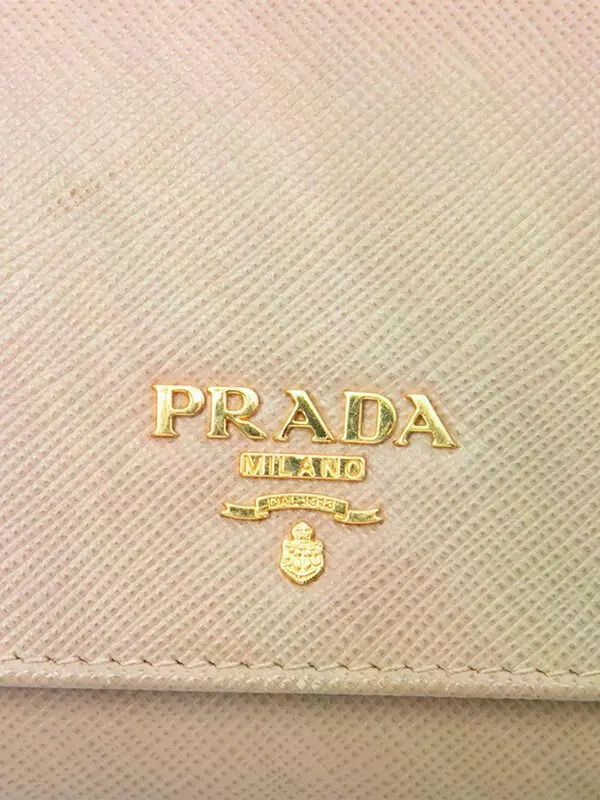 Prada 2024 Saffiano Lux Wallet On Chain Long Wallets