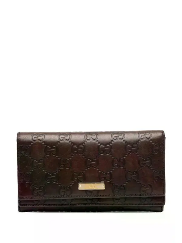 Gucci 2000-2015 Guccissima Bifold Double Wallet Long Wallets