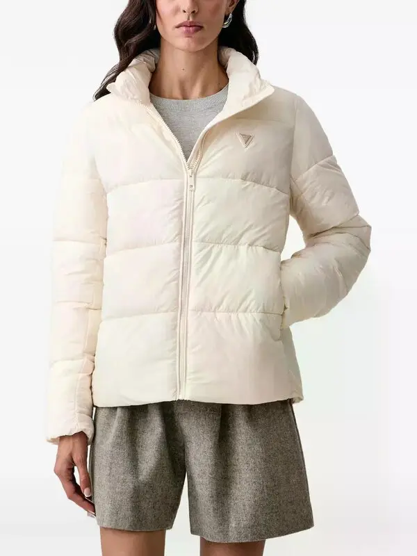 Guess Quilted Logo-plaque Jacket