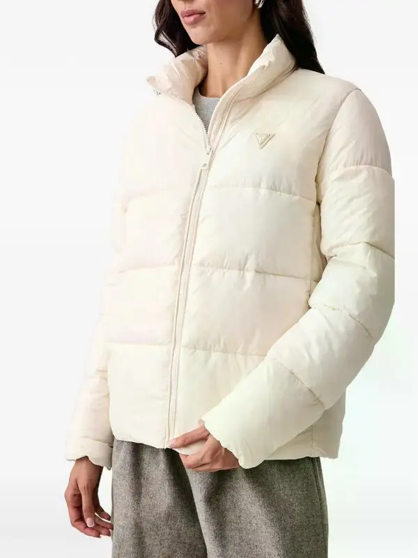 Guess Quilted Logo-plaque Jacket