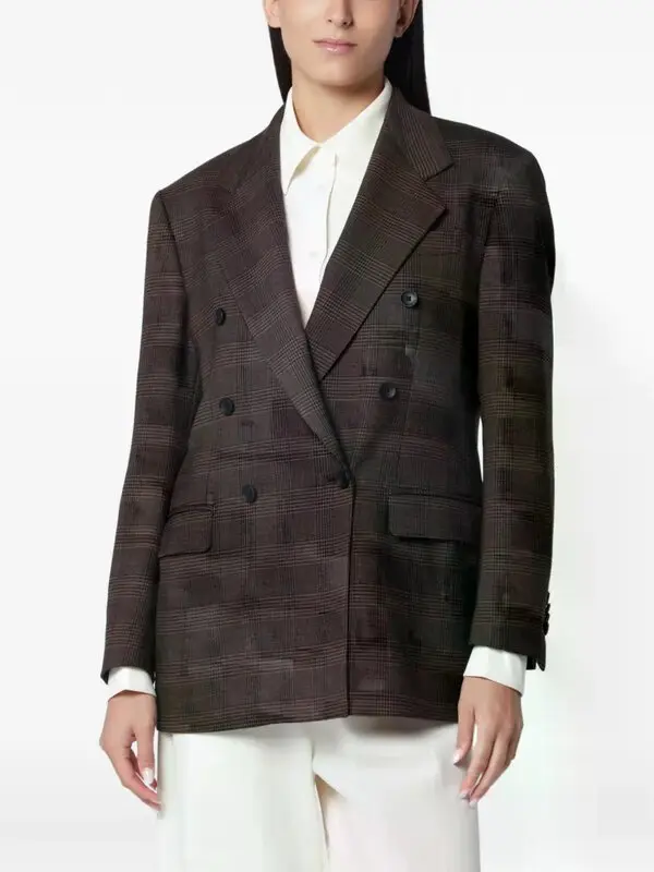Tagliatore Check Double-breasted Blazer