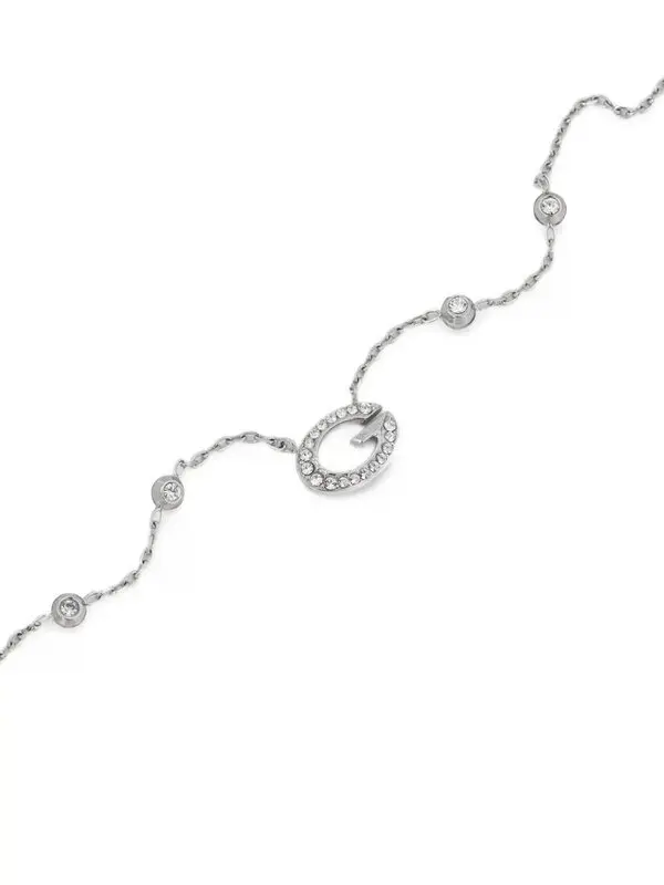Guess Camden Crystal-embellished Logo-pendant Necklace