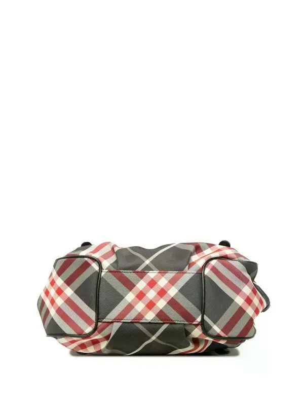 Burberry 2000-2017 Supernova Check Nylon Satchel