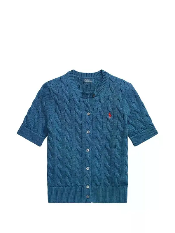 Polo Ralph Lauren Cable-knit Short-sleeve Cardigan