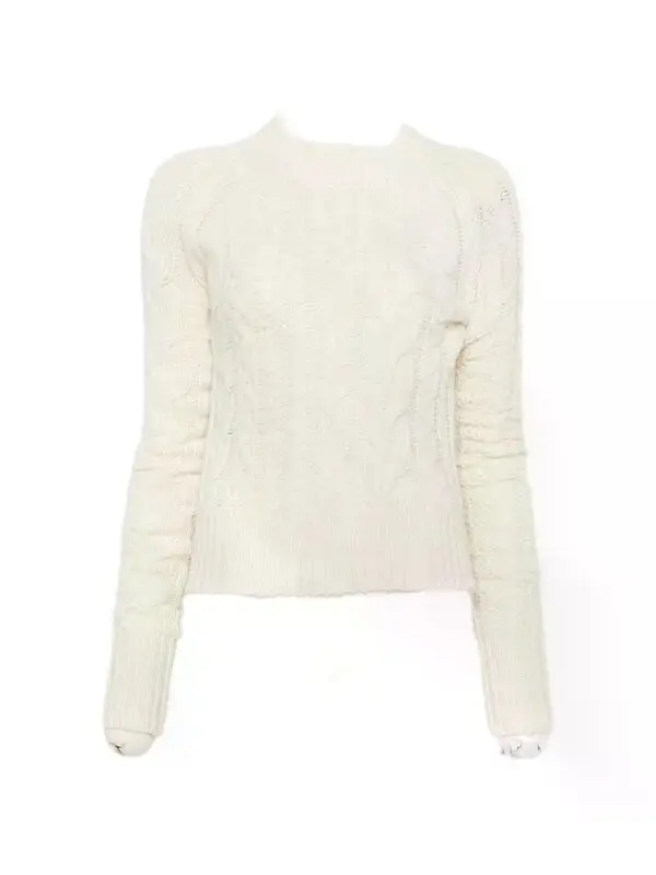 Ermanno Scervino Cable-knit Sweater - White