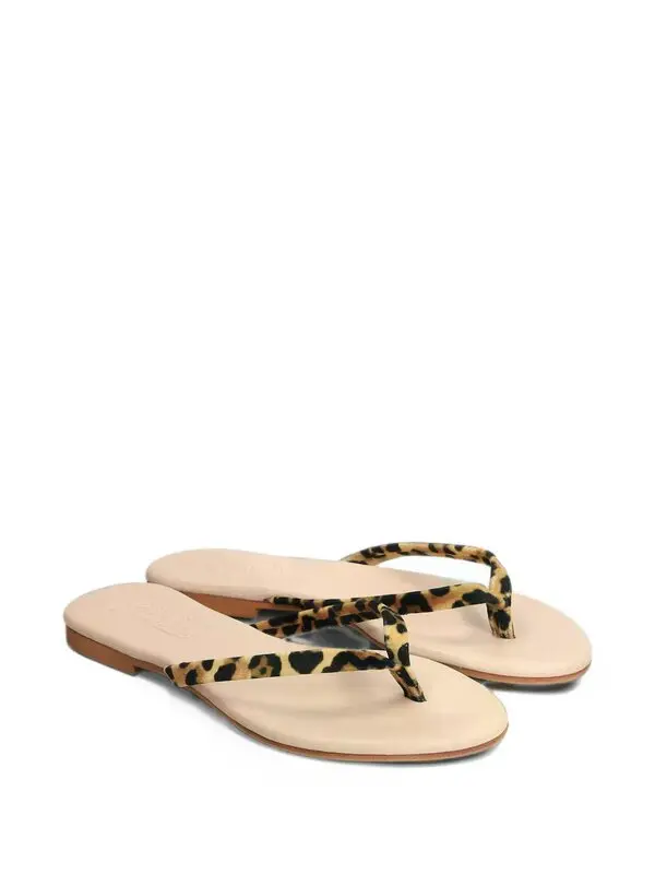 MC2 SAINT BARTH Leopard-print Flip Flops