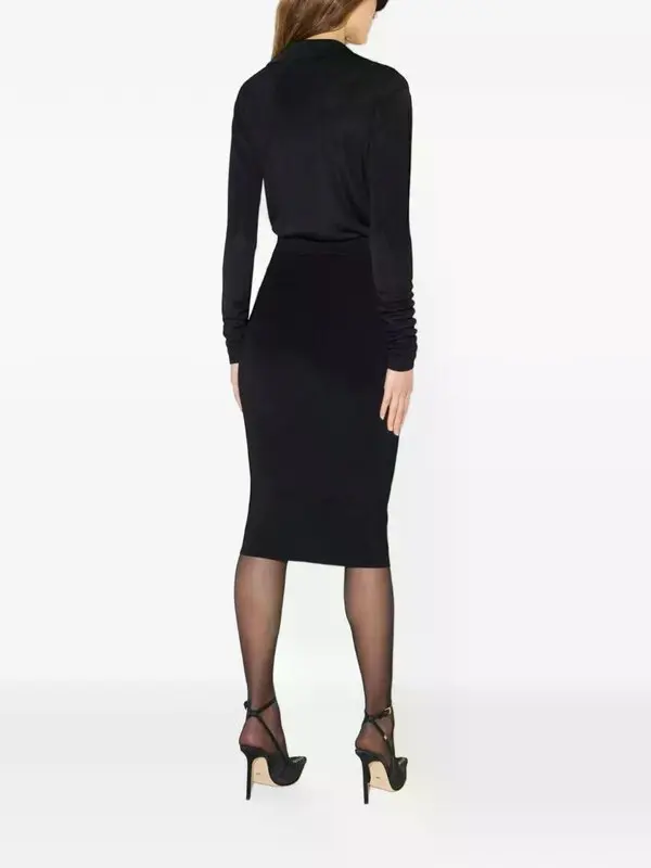 Elisabetta Franchi Viscose Yarn Dress With Jewel