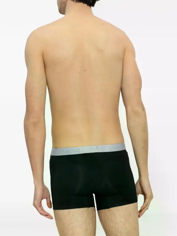 Hanro Logo-waistband Boxers - Black