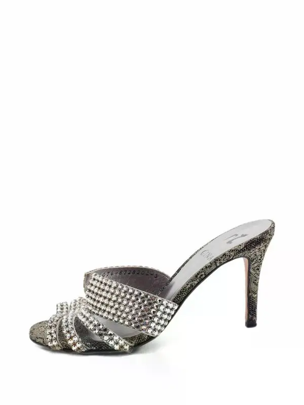 GINA Crystal-embellished Slide Sandals