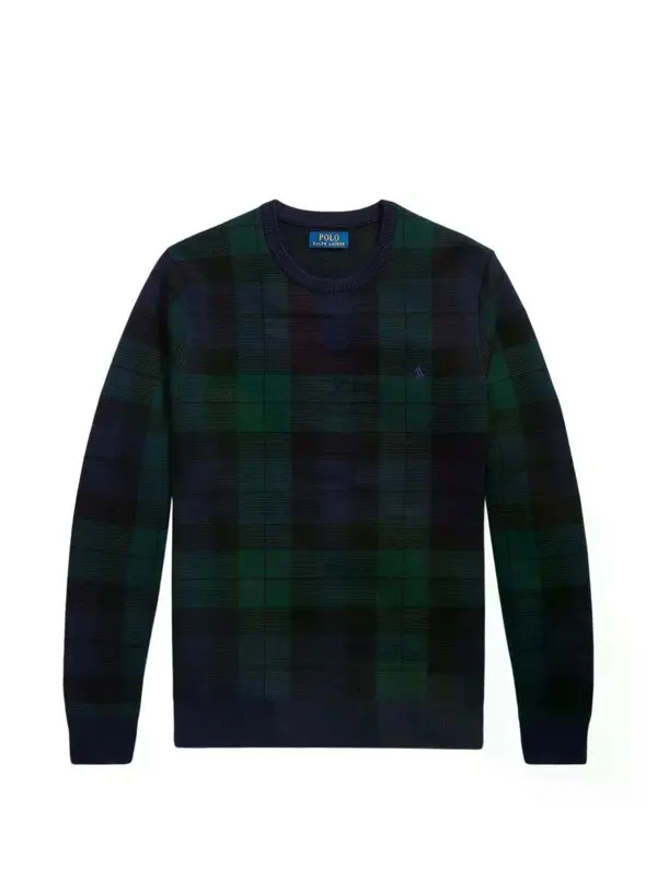 Polo Ralph Lauren Plaid Washable Wool Sweater