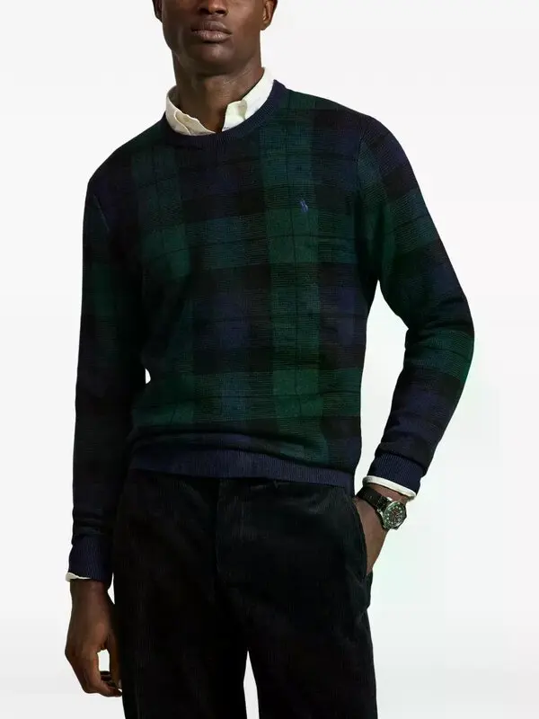 Polo Ralph Lauren Plaid Washable Wool Sweater