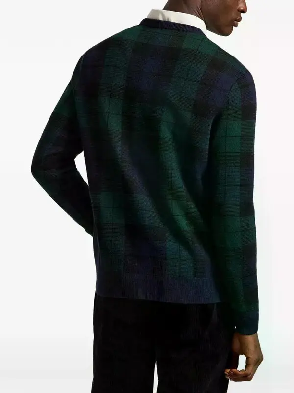 Polo Ralph Lauren Plaid Washable Wool Sweater
