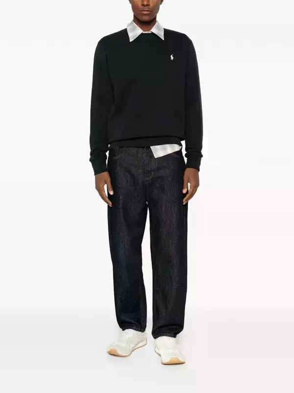 Polo Ralph Lauren Logo-embroidered Crew-neck Sweater - Blue