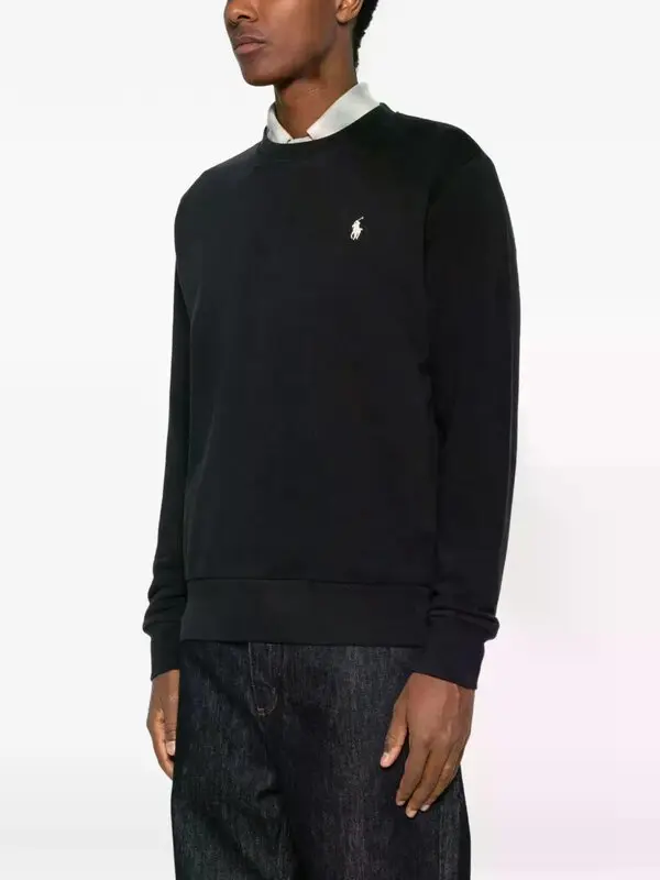 Polo Ralph Lauren Logo-embroidered Crew-neck Sweater - Blue