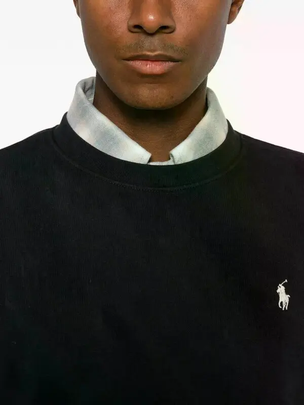 Polo Ralph Lauren Logo-embroidered Crew-neck Sweater - Blue