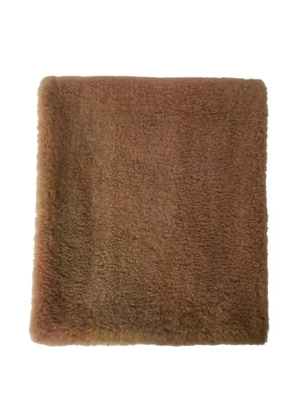 Max Mara Plush Square Shawl - Brown