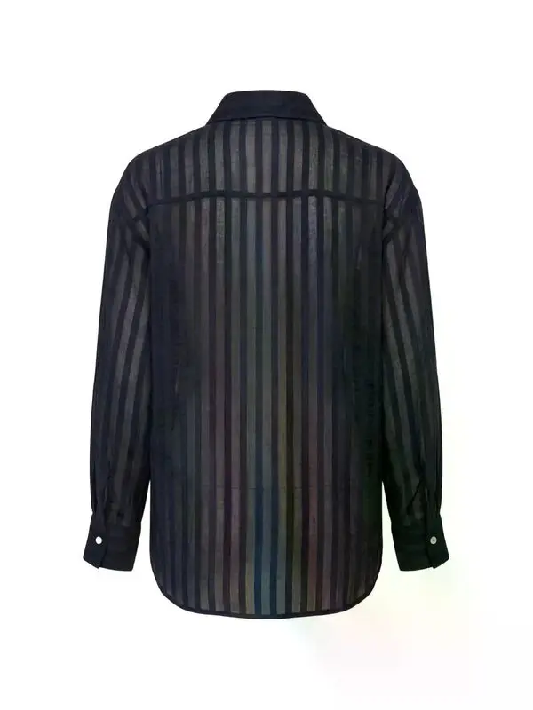 SELECTED Toran Oversized Striped Shirt