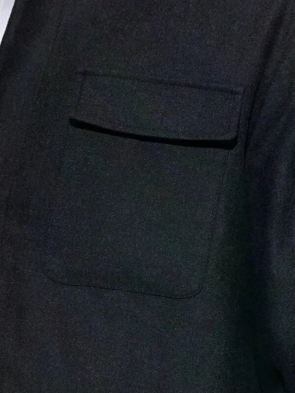 Eleventy Flap-pocket Wool-blend Trousers And Shirt Jacket Set