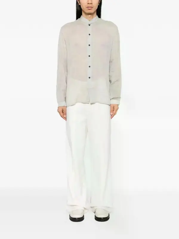 TESSITURA Mandarin-collar Shirt