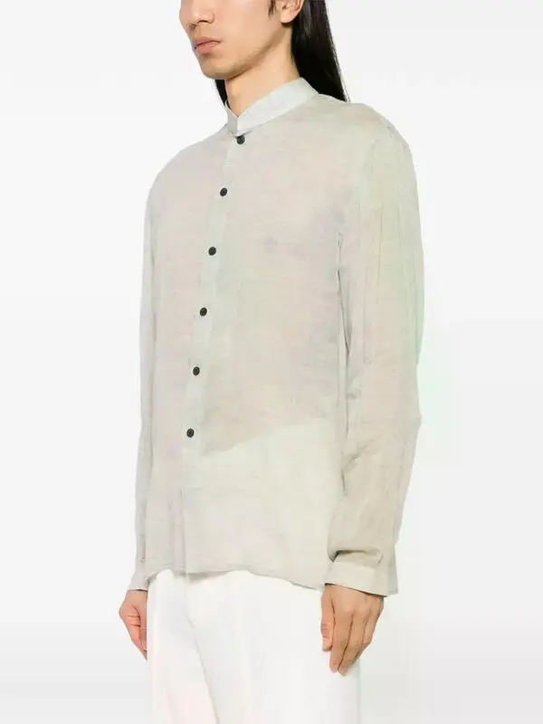 TESSITURA Mandarin-collar Shirt