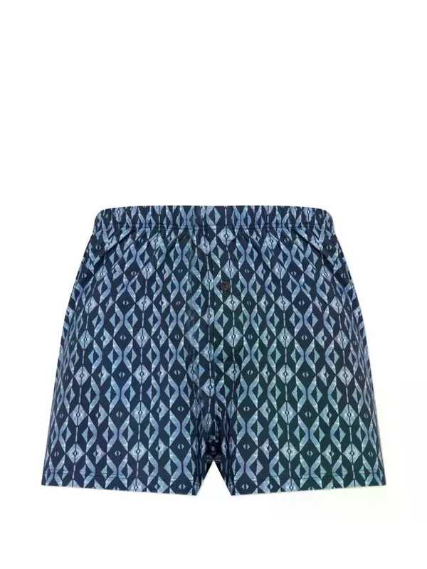 Hanro Geometric-print Cotton Boxers