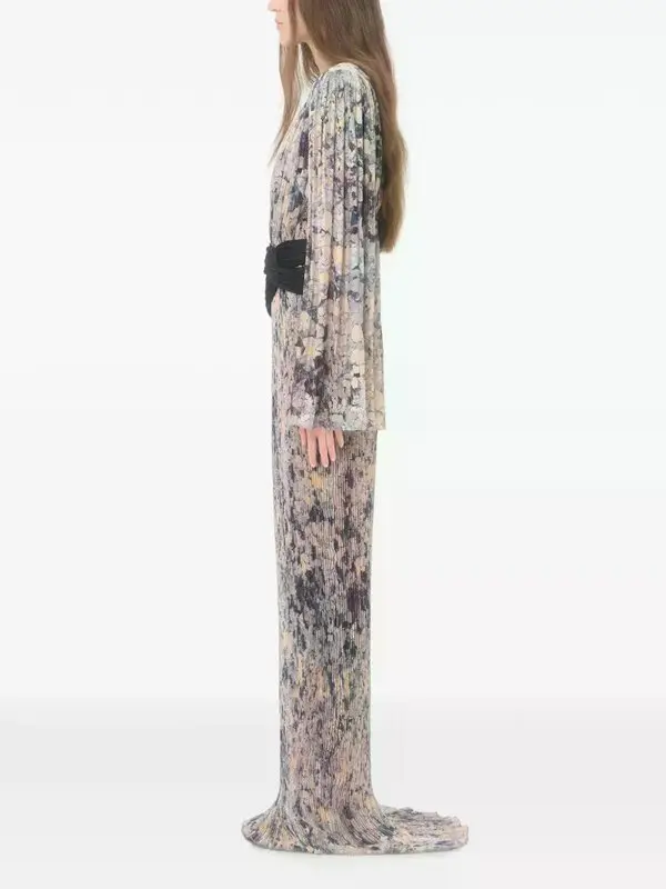 Valentino Garavani Urbs Mosaïque Pleated Maxi Dress