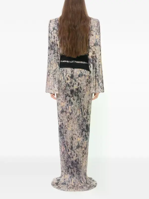 Valentino Garavani Urbs Mosaïque Pleated Maxi Dress