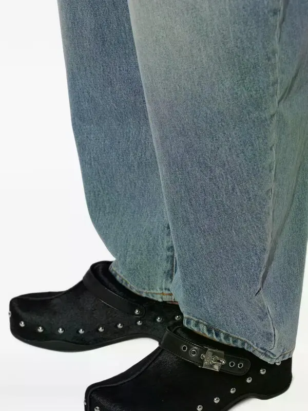 DR. SCHOLL'S SHOES Phoebe Studded Leather Mules