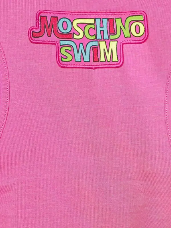 Moschino Logo-patch Beach Mini Dress