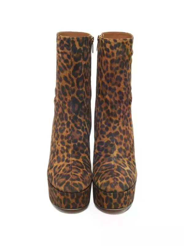 GIANVITO ROSSI Holly Leopard-print Ankle Boots