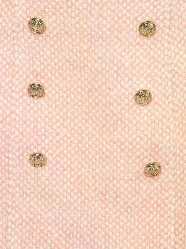 Maje Button-detail Tweed Mini Skirt