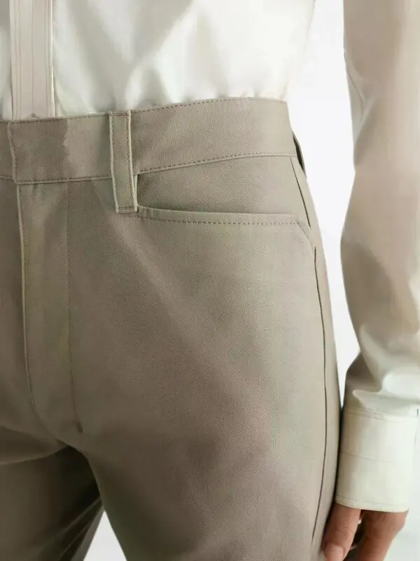 LEMAIRE Straight Pants In Heavy Cotton Twill