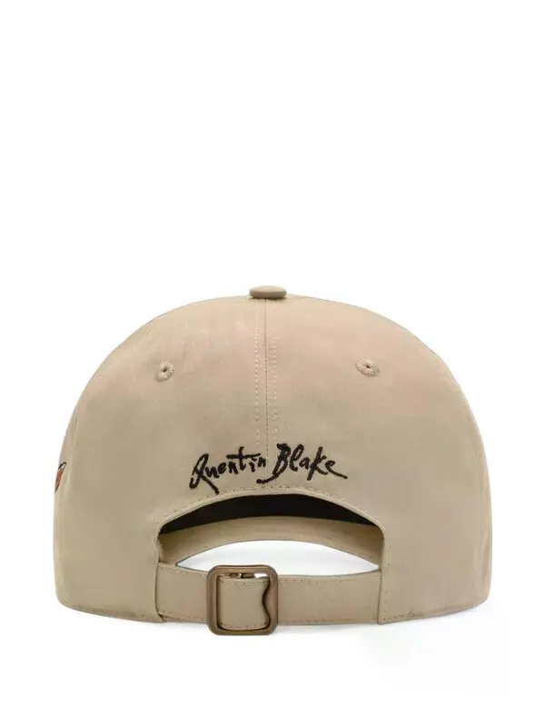 Burberry Feather Embroidered Cotton Baseball Cap - Neutrals