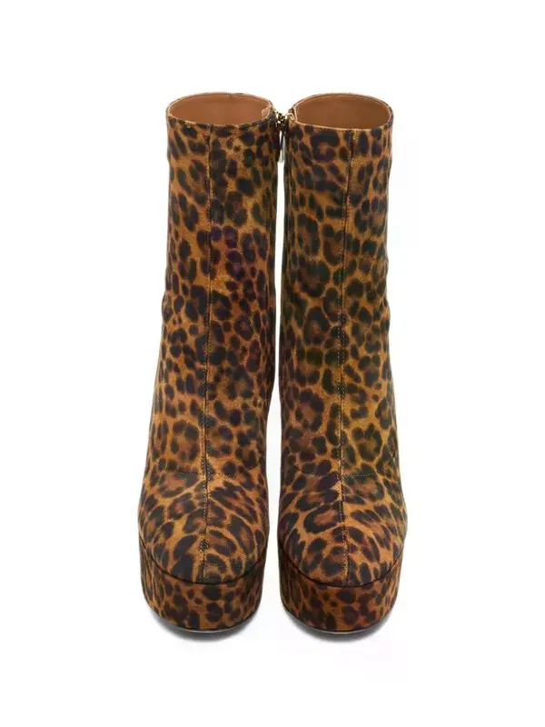 GIANVITO ROSSI Holly Leopard-print Ankle Boots