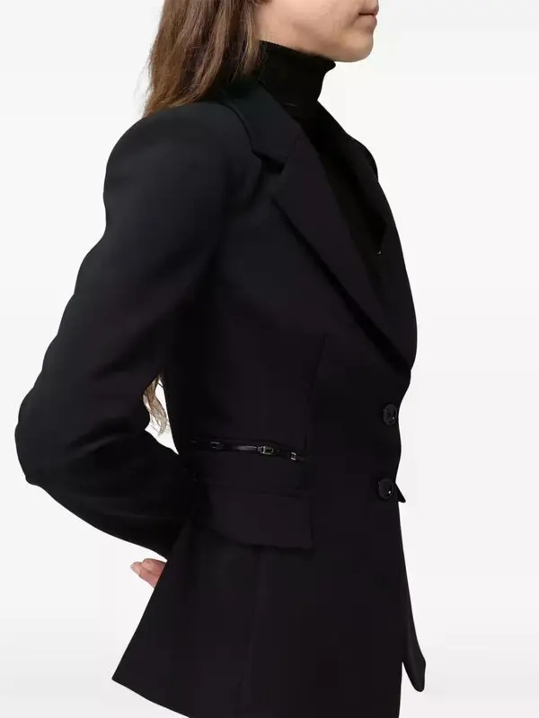 Elisabetta Franchi Jacket In Double Layer Stretch Crêpe Fabric
