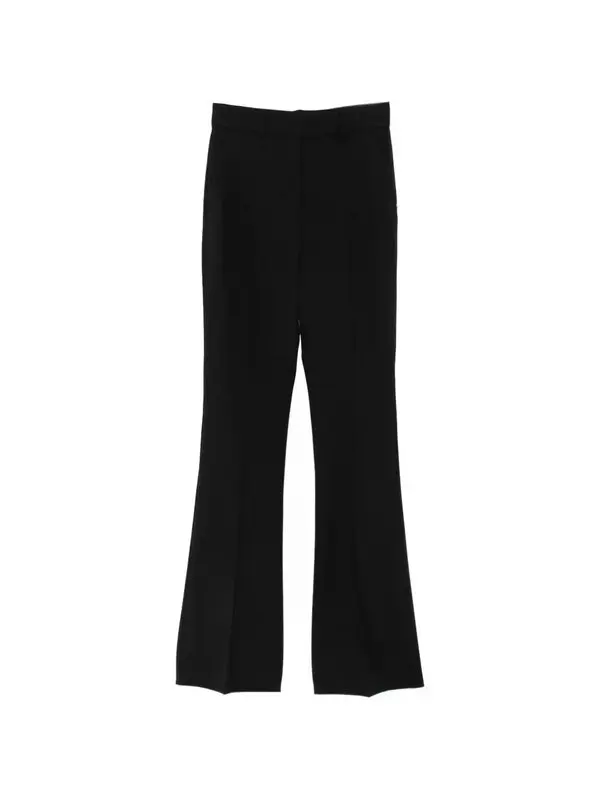 Sportmax Pressed-crease Flared Trousers
