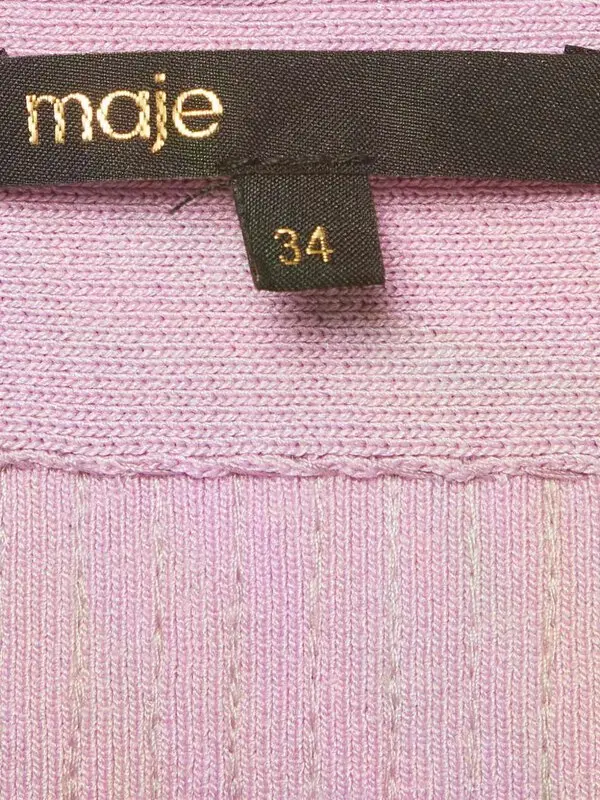 Maje Sequin-embellished Knit Mini Skirt - Purple