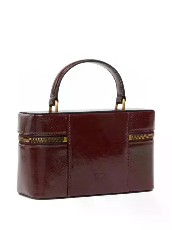 Pinko Small Crossbody Bag In Glossy Leather