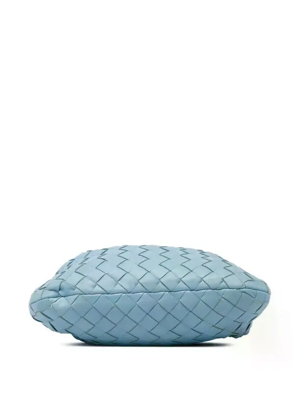 Bottega Veneta 2012-2026 Mini Nappa Intrecciato Jodie Hobo Bag - Blue