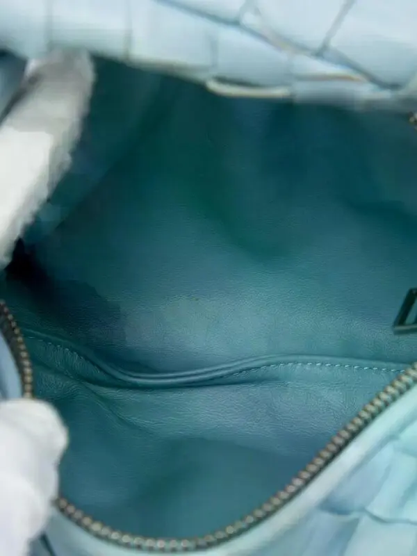 Bottega Veneta 2012-2026 Mini Nappa Intrecciato Jodie Hobo Bag - Blue