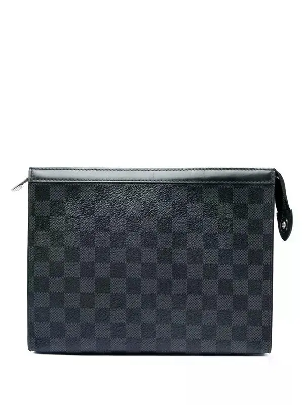 LOUIS VUITTON 2018 Damier Graphite Pochette Voyage Mm Clutch Bag