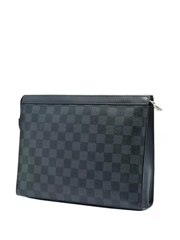 LOUIS VUITTON 2018 Damier Graphite Pochette Voyage Mm Clutch Bag