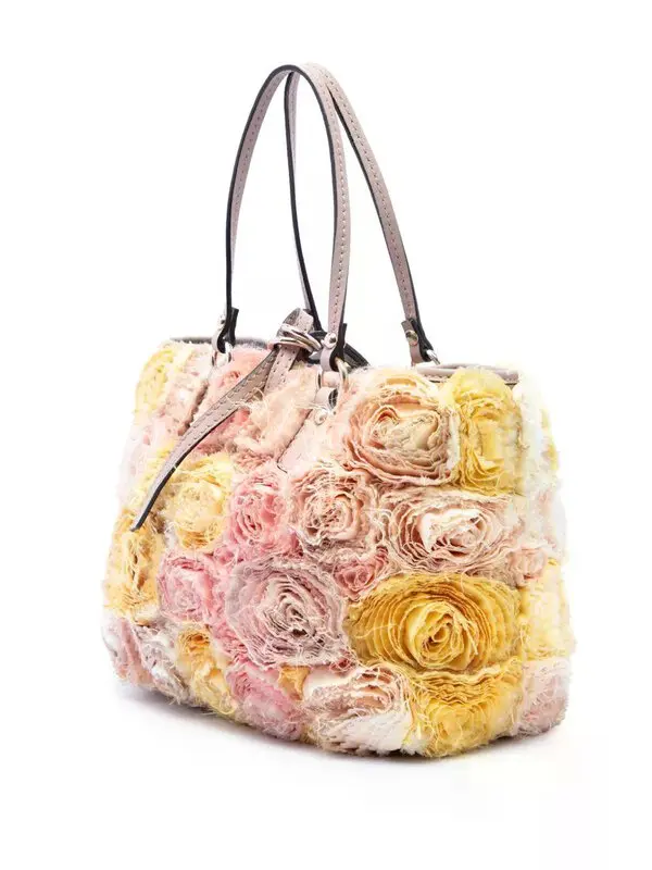 Valentino Garavani 2000-2017 Small Silk Rosier Tote Bag