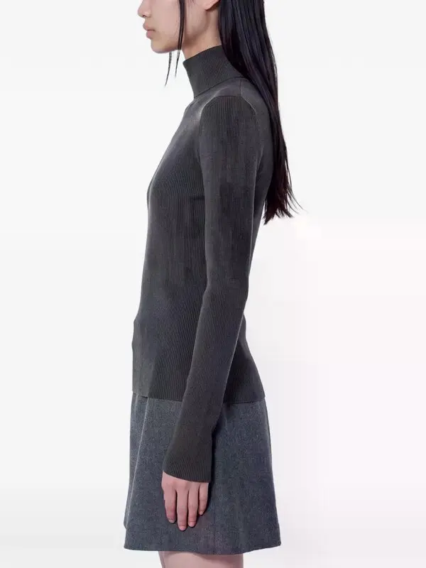 Max Mara Ribbed-knit Turtleneck Sweater