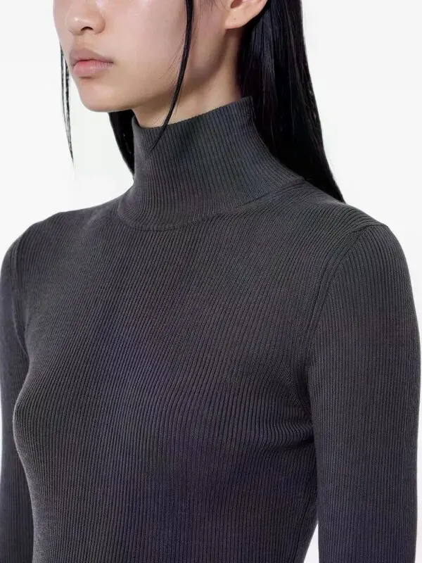 Max Mara Ribbed-knit Turtleneck Sweater