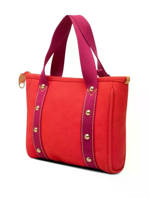 LOUIS VUITTON 2005 Antigua Cabas Pm Handbag - Red