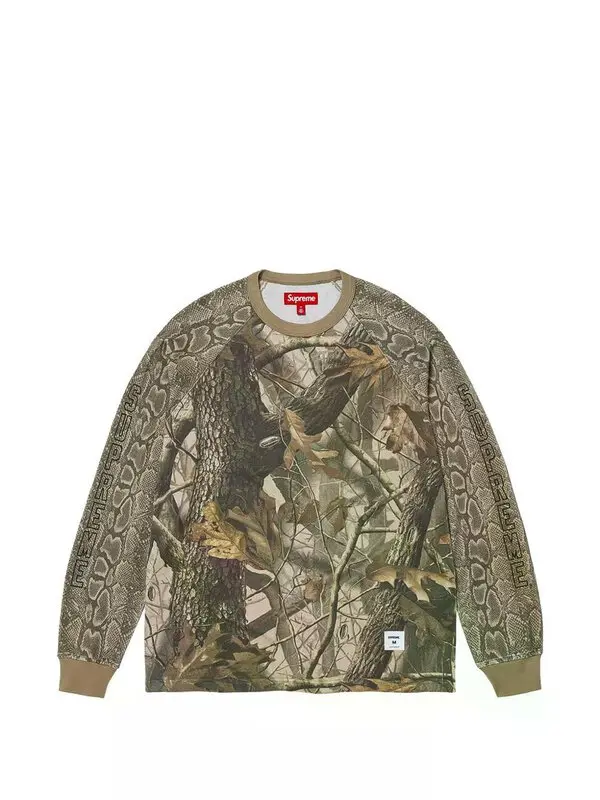 Supreme Realtree Hardwoods Camo Raglan Sweatshirt